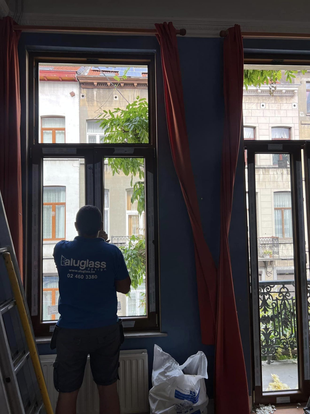 Schaerbeek: Châssis PVC Salamander • AluGlass Bruxelles